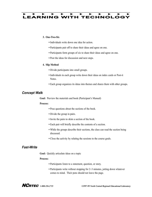 Structured Learning Activities | PDF