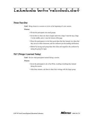 Structured Learning Activities | PDF