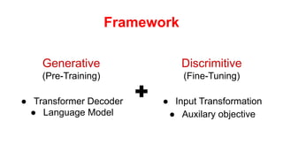 GPT : Generative Pre-Training Model | PDF