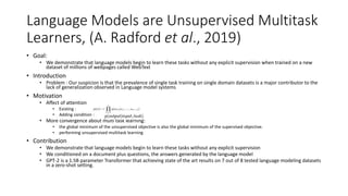 Gpt1 and 2 model review | PPTX