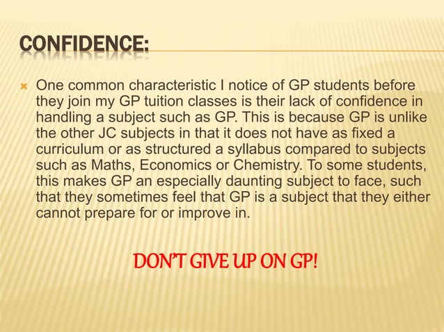 Gp Tuition | PPT