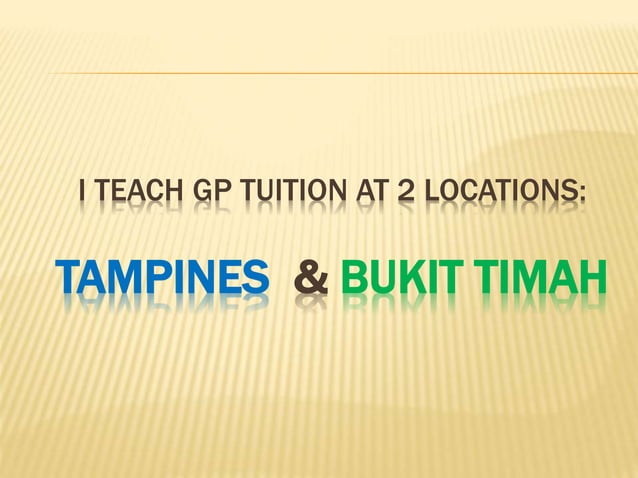 Gp Tuition | PPT
