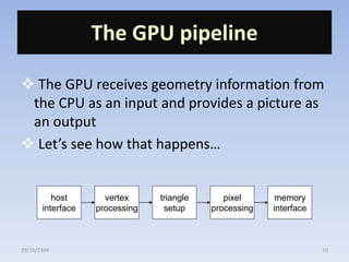 GRAPHICS PROCESSING UNIT (GPU) | PPTX