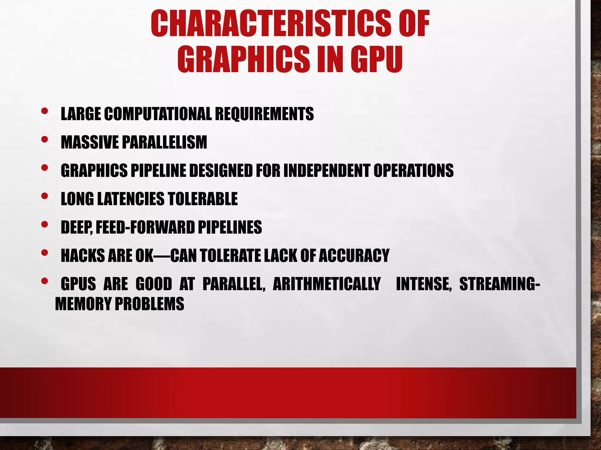 Graphic Processing Unit (GPU) | PPTX