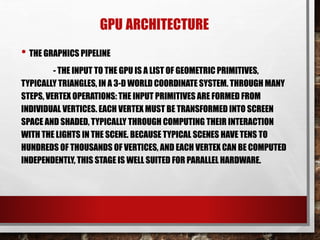 Graphic Processing Unit (GPU) | PPTX