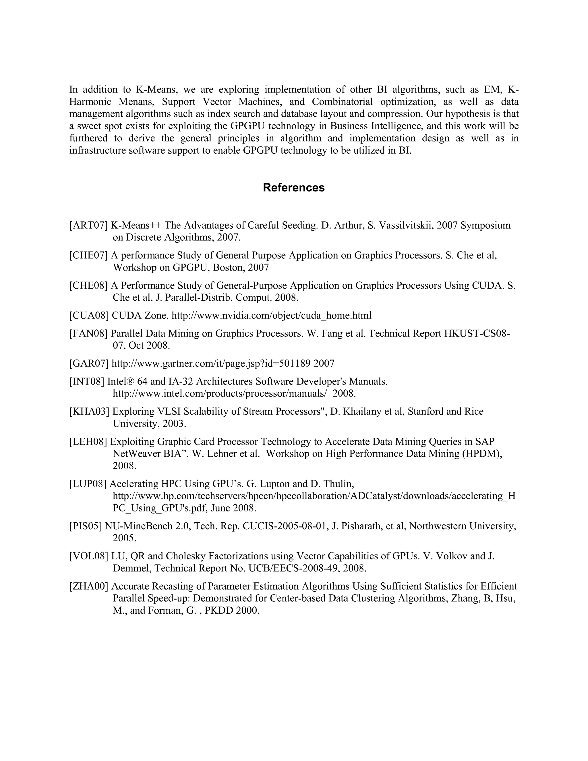 GPU accelerated Large Scale Analytics | PDF