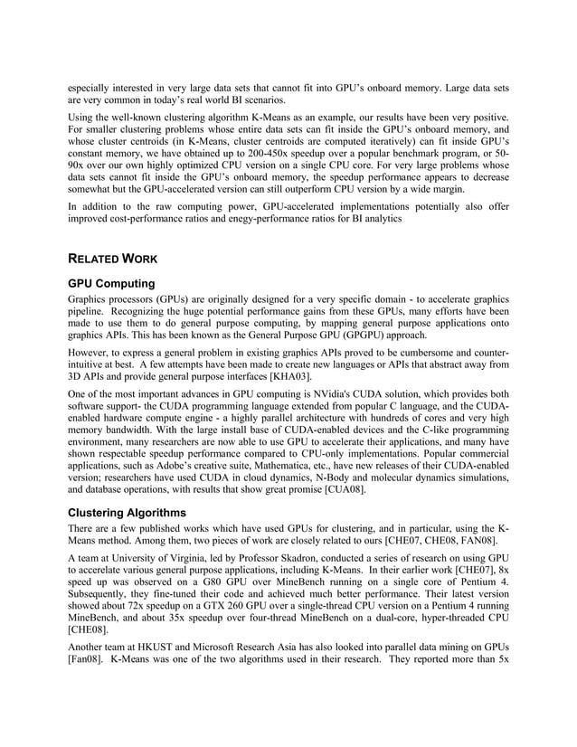 GPU accelerated Large Scale Analytics | PDF