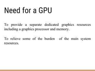 GPU - Basic Working | PDF