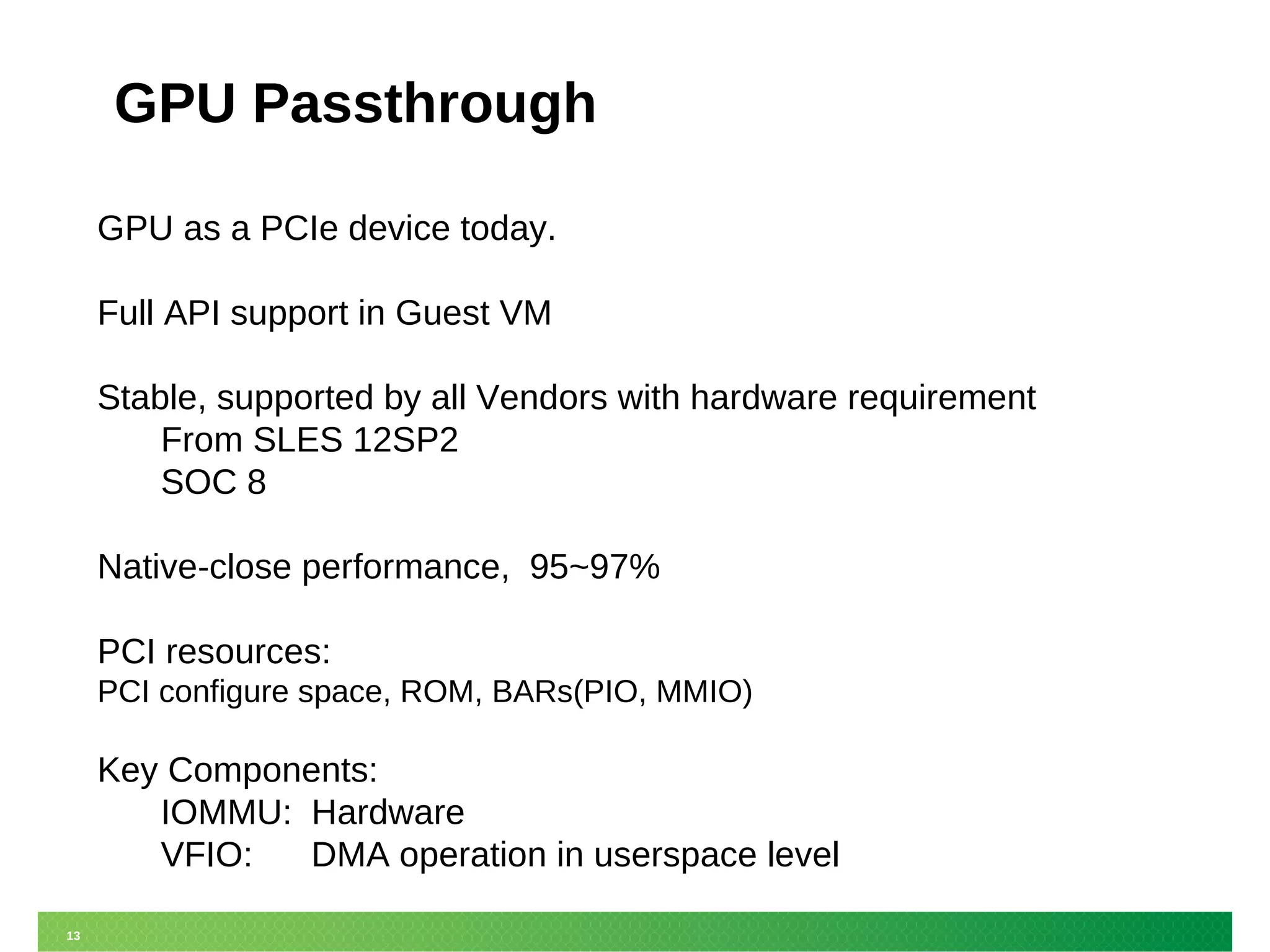 GPU Virtualization in SUSE | PDF GPU Virtualization in SUSE | PDF