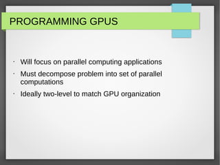 GPU - An Introduction | PDF