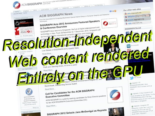 GPU accelerated path rendering fastforward | PPT