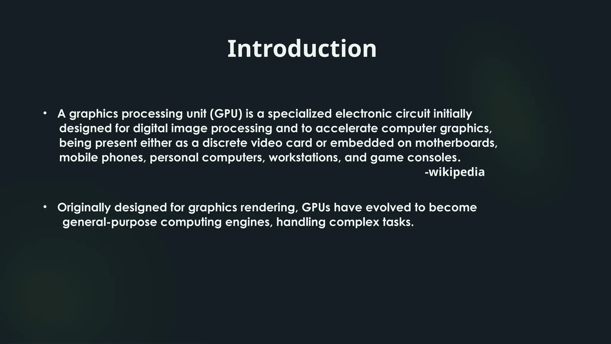Graphics Processing unit ppt | PPTX