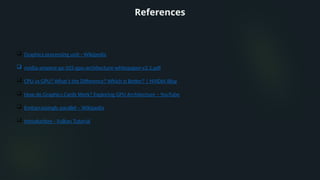 Graphics Processing unit ppt | PPTX