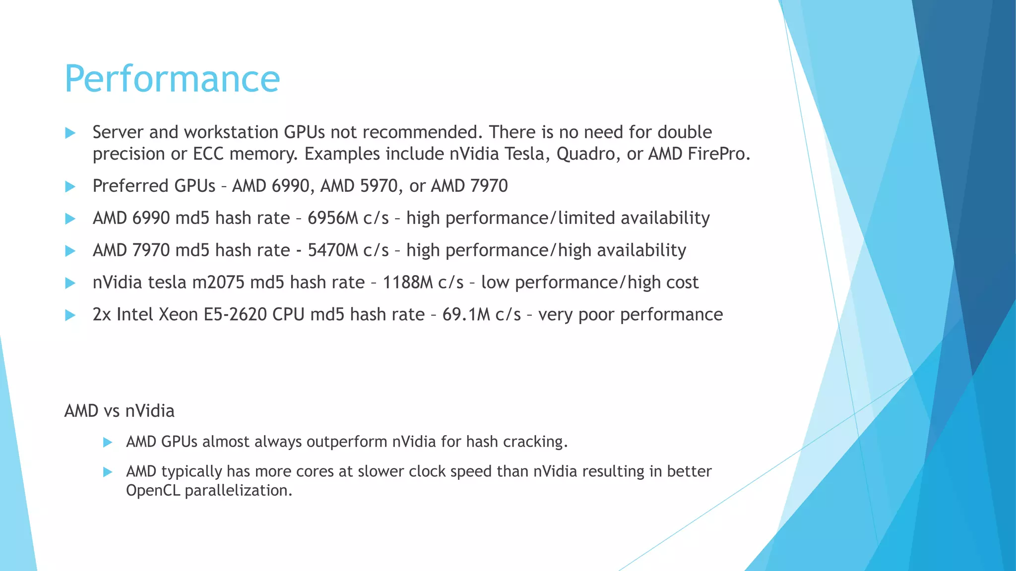 GPU based password recovery on Linux. TXLF 2013 | PDF | Computing | Technology & Computing