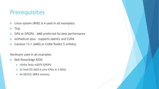 GPU based password recovery on Linux. TXLF 2013 | PDF | Computing | Technology & Computing