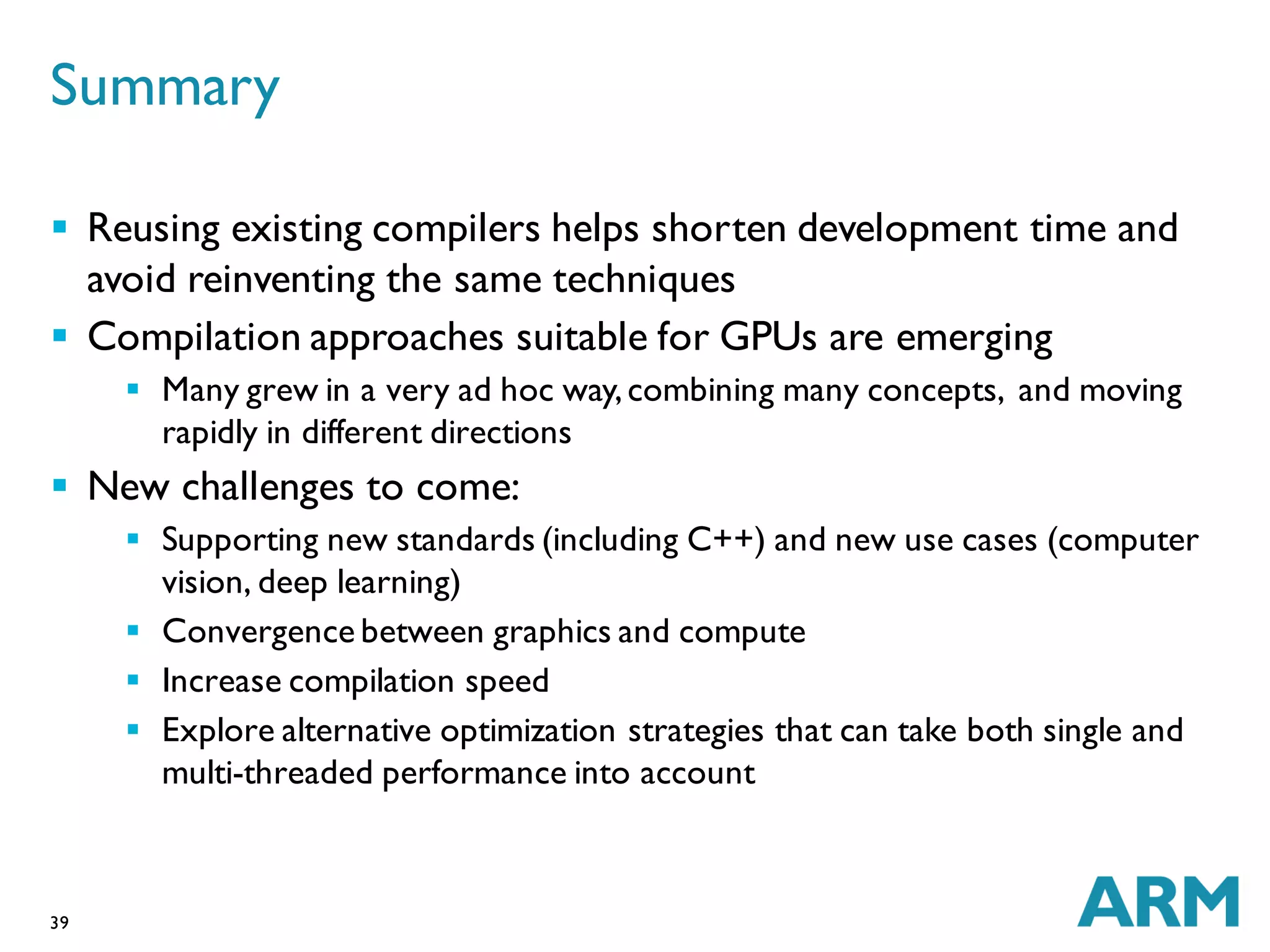 Challenges in GPU compilers | PDF