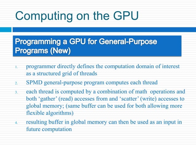 GPU Computing