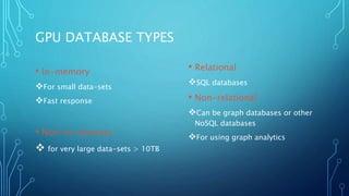 Gpu databases | PPT