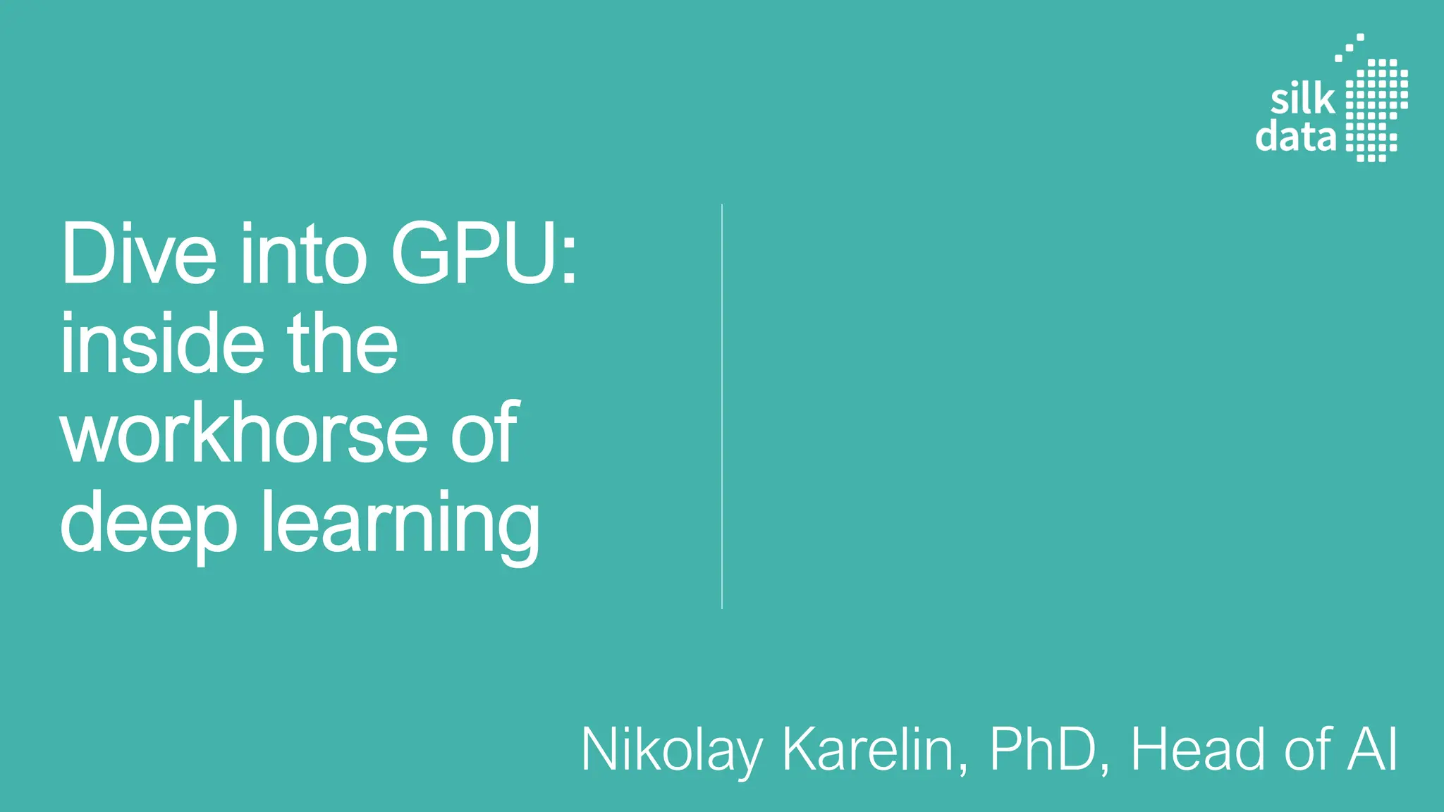 GPU for DL / Inside the workhorse of deep learning | PDF