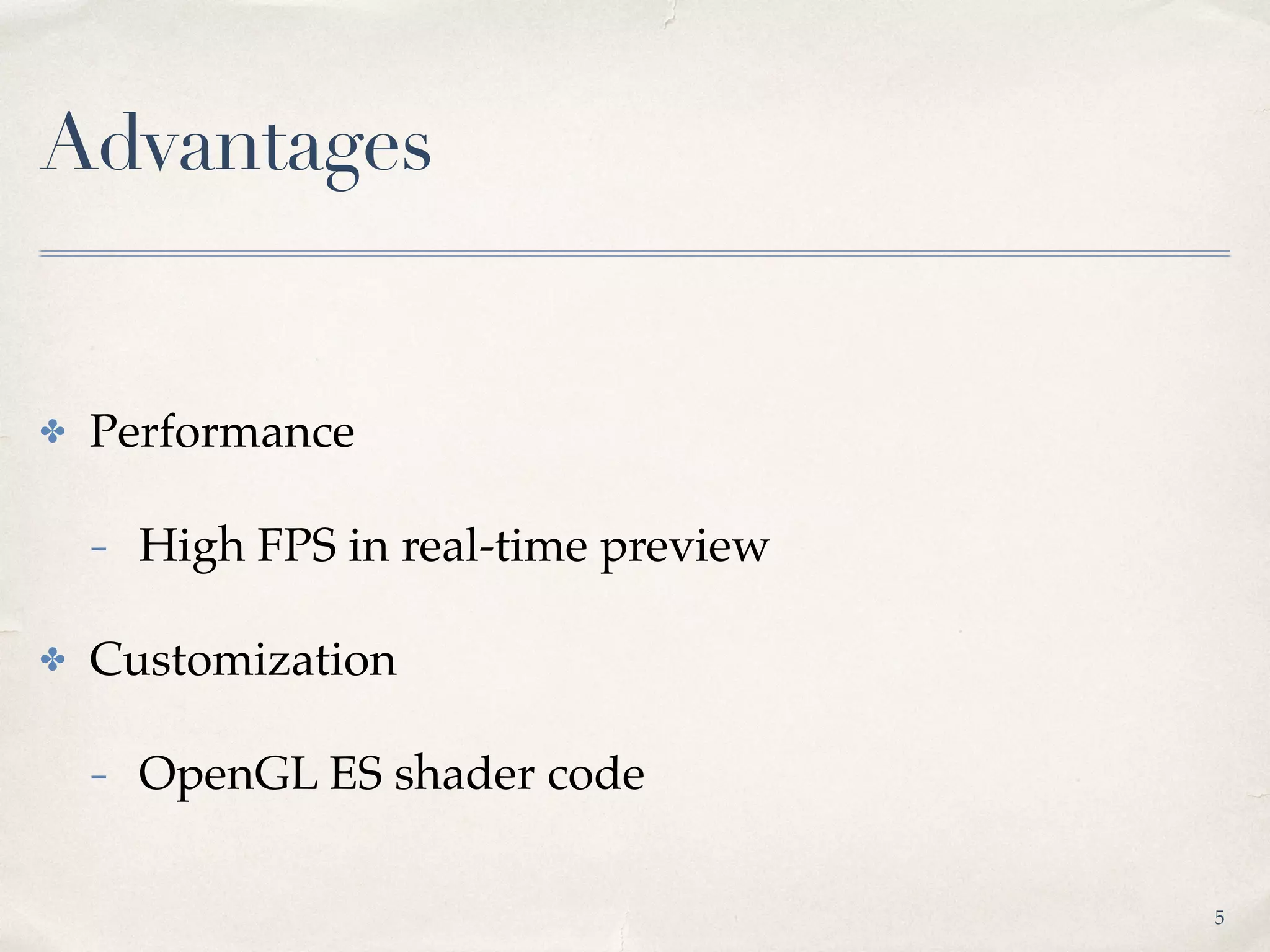 iOS GPUImage introduction | PPT