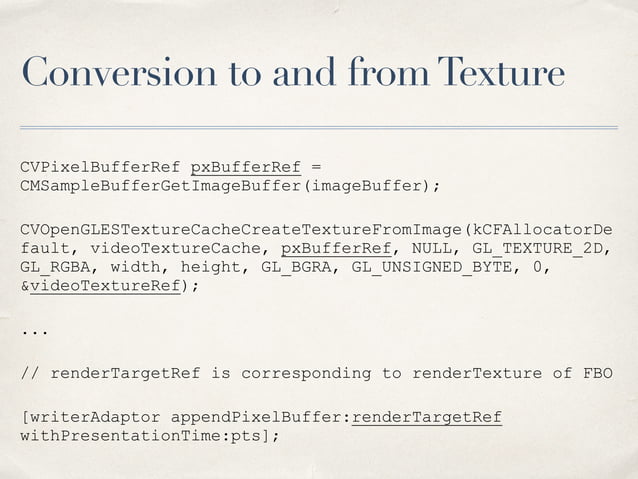 iOS GPUImage introduction | PPT