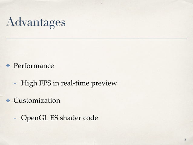 iOS GPUImage introduction | PPT