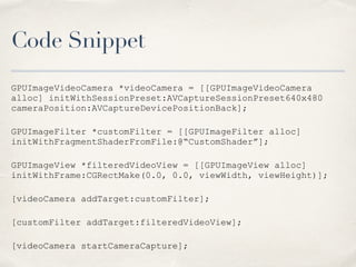 iOS GPUImage introduction | PDF