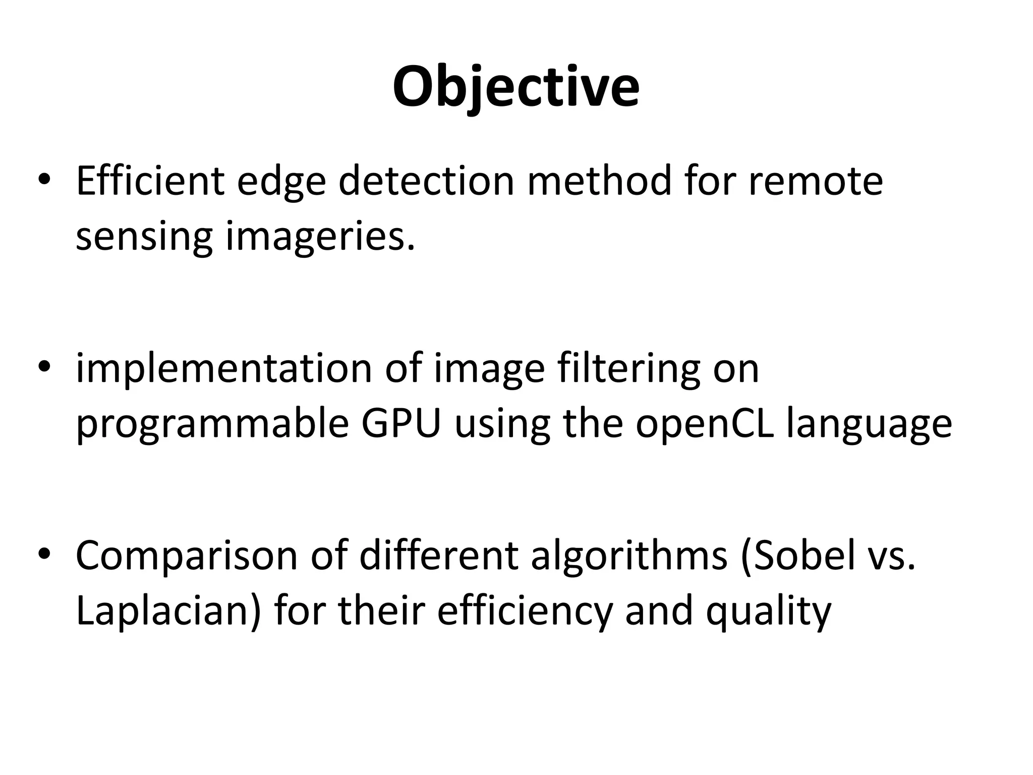 Gpu implementation of satellite image filtering | PDF
