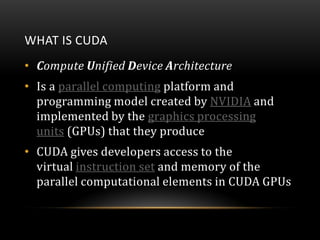 GPU: Understanding CUDA | PDF