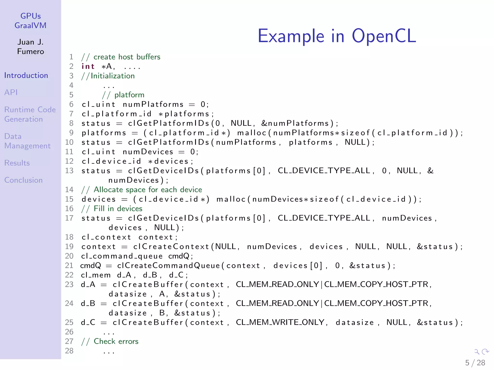Runtime Code Generation And Data Management For Heterogeneous Computing In Java Ppt
