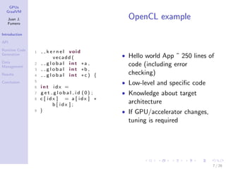 Runtime Code Generation and Data Management for Heterogeneous Computing in Java | PPT
