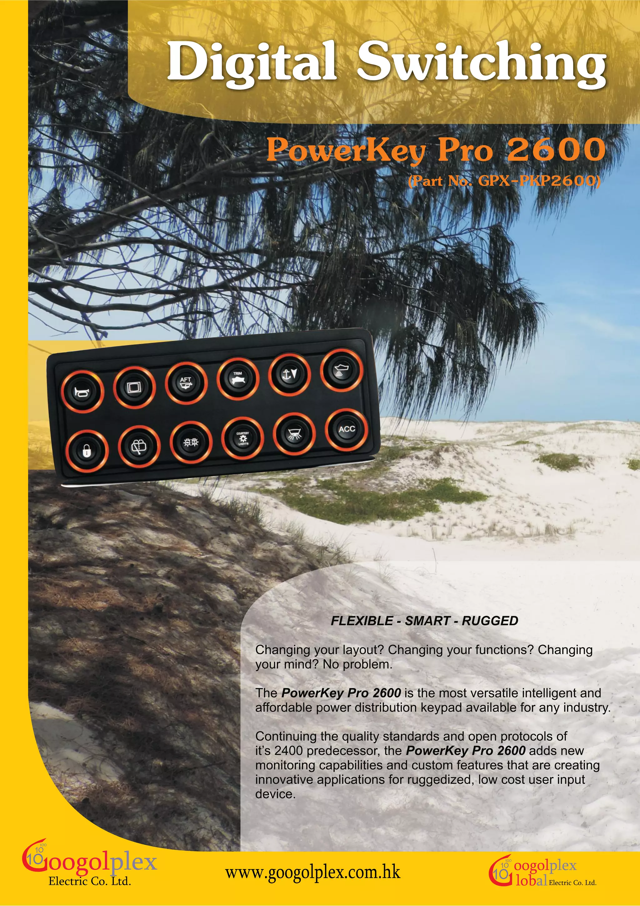 Googolplex Electric PKP2600 Keypad | PDF