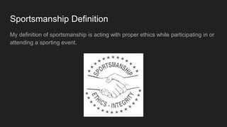 Ethics in sports | PPTX