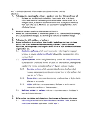 Module 1: introduction to computer software | DOCX