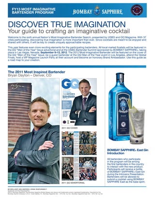 Bombay Sapphire's Most Imaginative Bartender | PDF