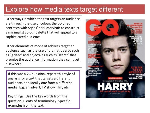 AS Media: How do media texts target different audiences?