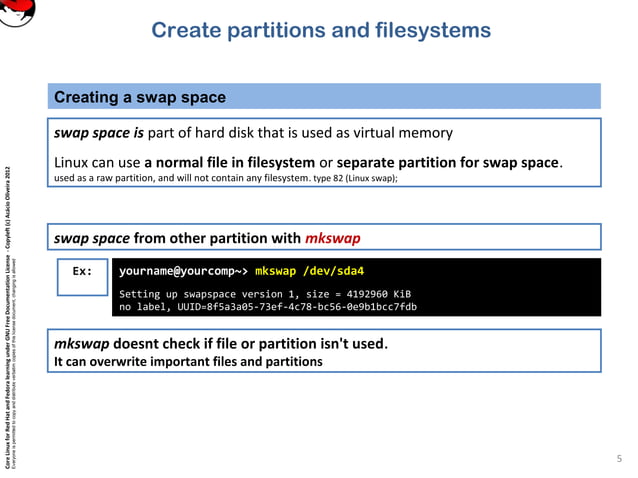 4.1 create partitions and filesystems | PPT