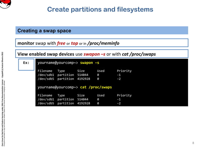 4.1 create partitions and filesystems | PPT | Operating Systems | Computer Software and Applications