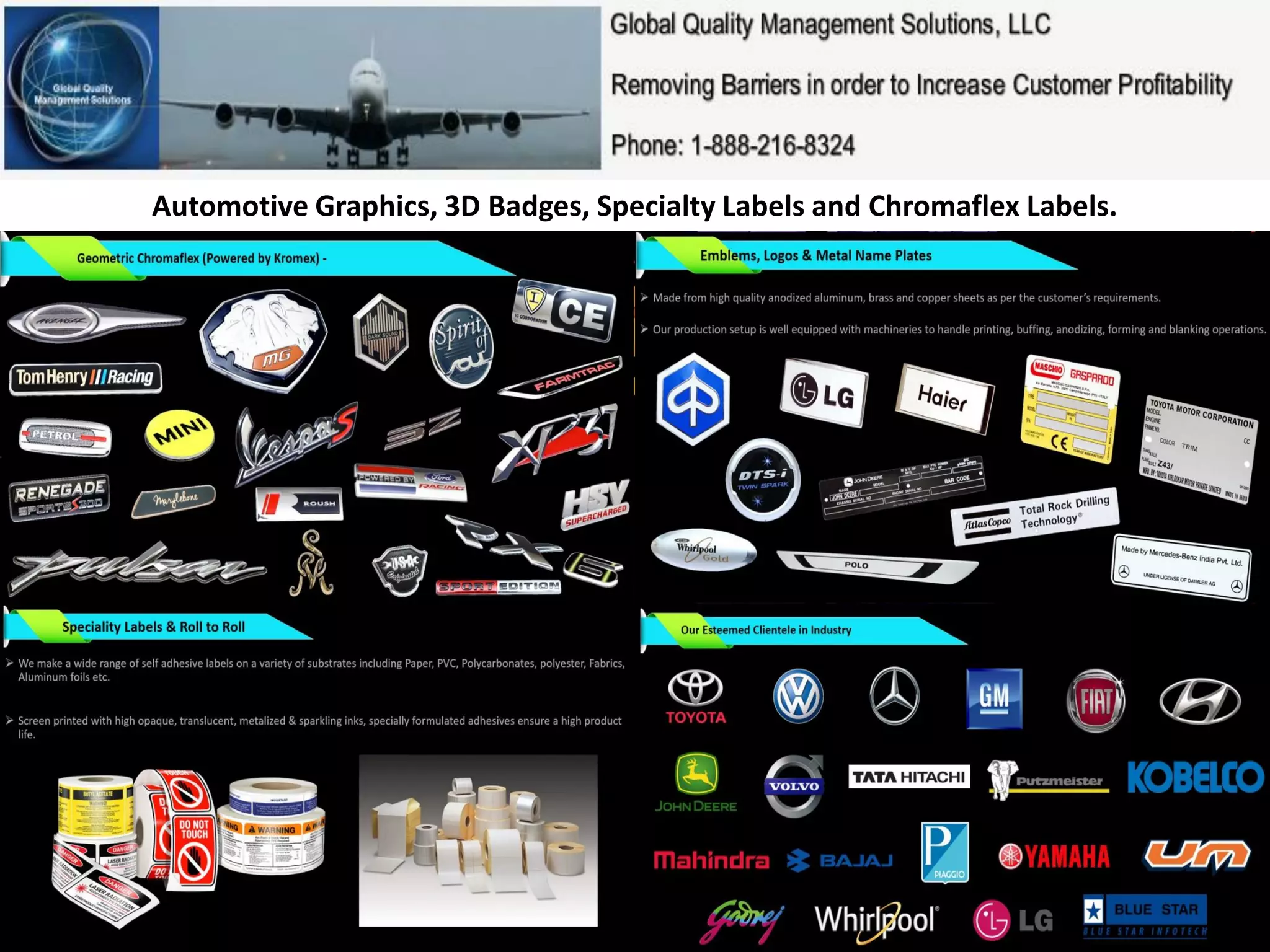 GQMS manufacturing company brochure | PPT