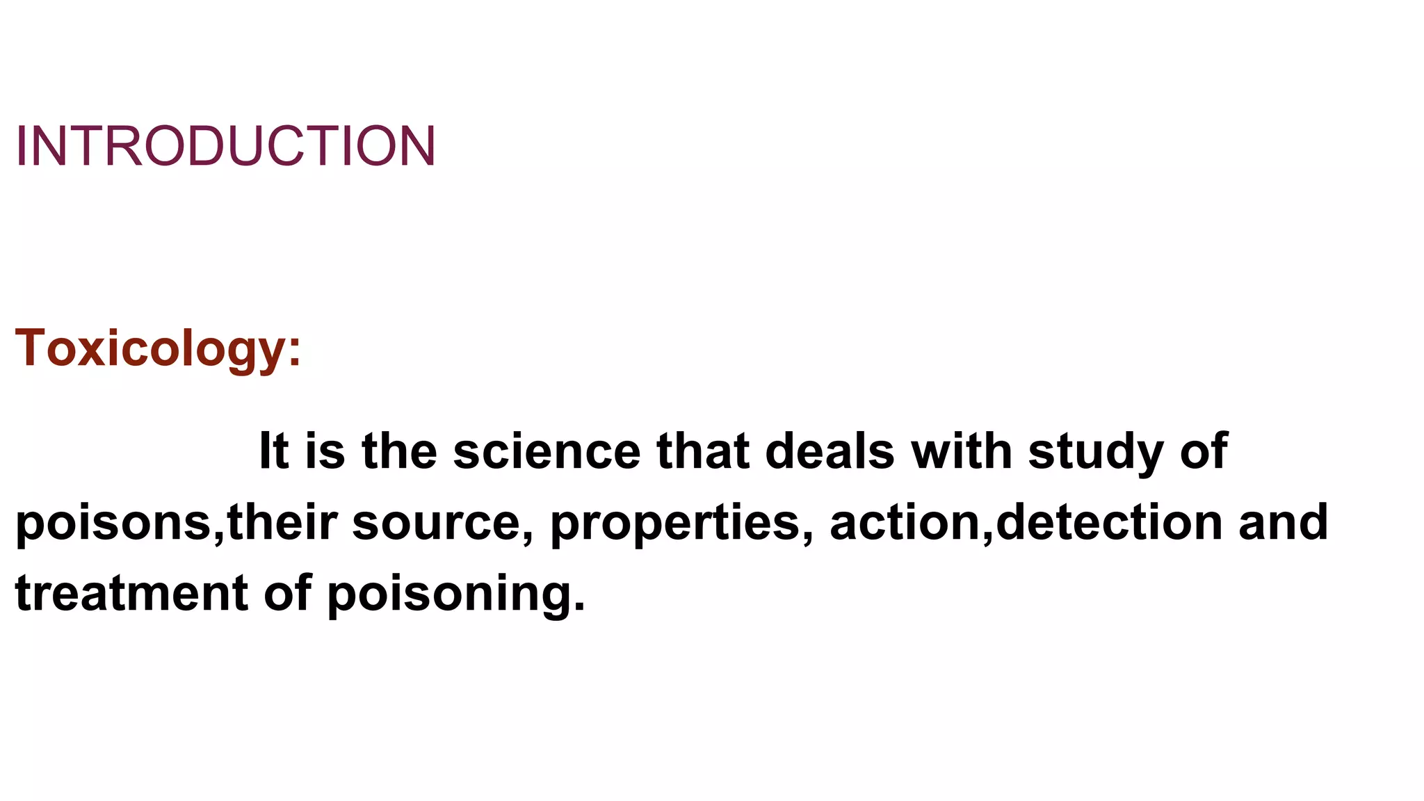Treatment of poisoning_in_pharmacology | PPTX