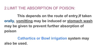 Treatment of poisoning_in_pharmacology | PPTX