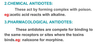 Treatment of poisoning_in_pharmacology | PPTX