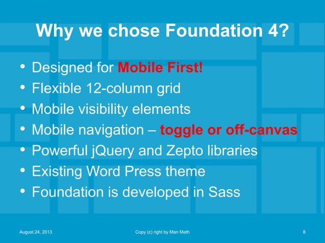 Responsive with Zurb Foundation | PPT