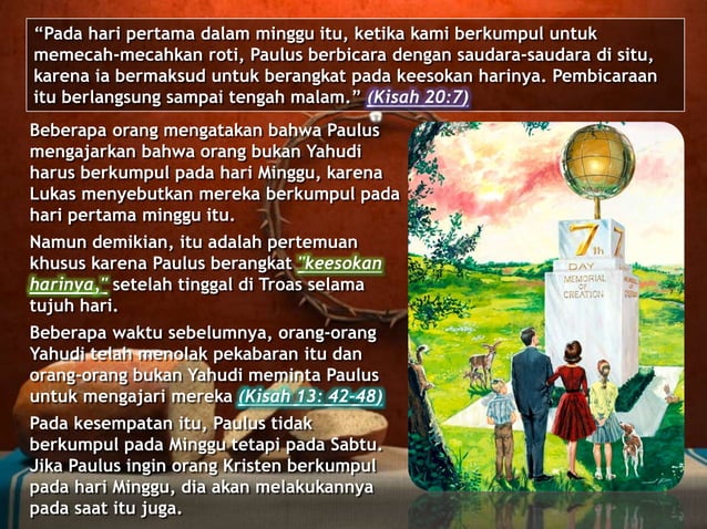 Pelajaran sekolah sabat ke 10 triwulan III 2018 | PPT