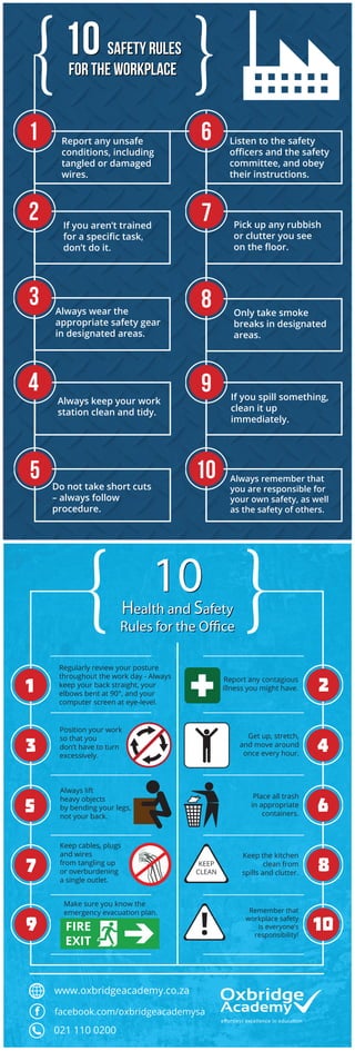 Safety Rules in the Workplace & Office | PDF