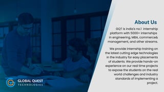 GQT’s Internship Program 2.pdf very interesting | PPT