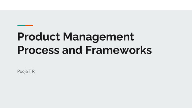 Product management foundations | PPT