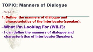 Gr 11-manners-of-dialogue | PPTX