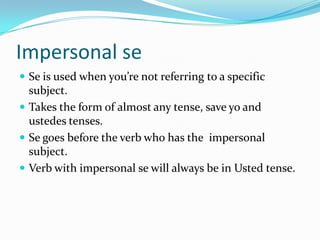 Spanish Grammar book | PPTX