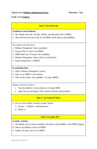 Database Management System | DOCX
